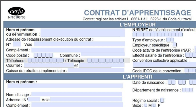 Le Contrat D apprentissage Etablissement UFA Bessi res Paris DCG DSCG